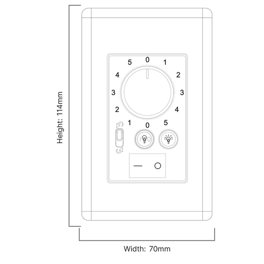Wall Controls for ThreeSixty Ceiling Fans – ThreeSixty Fans