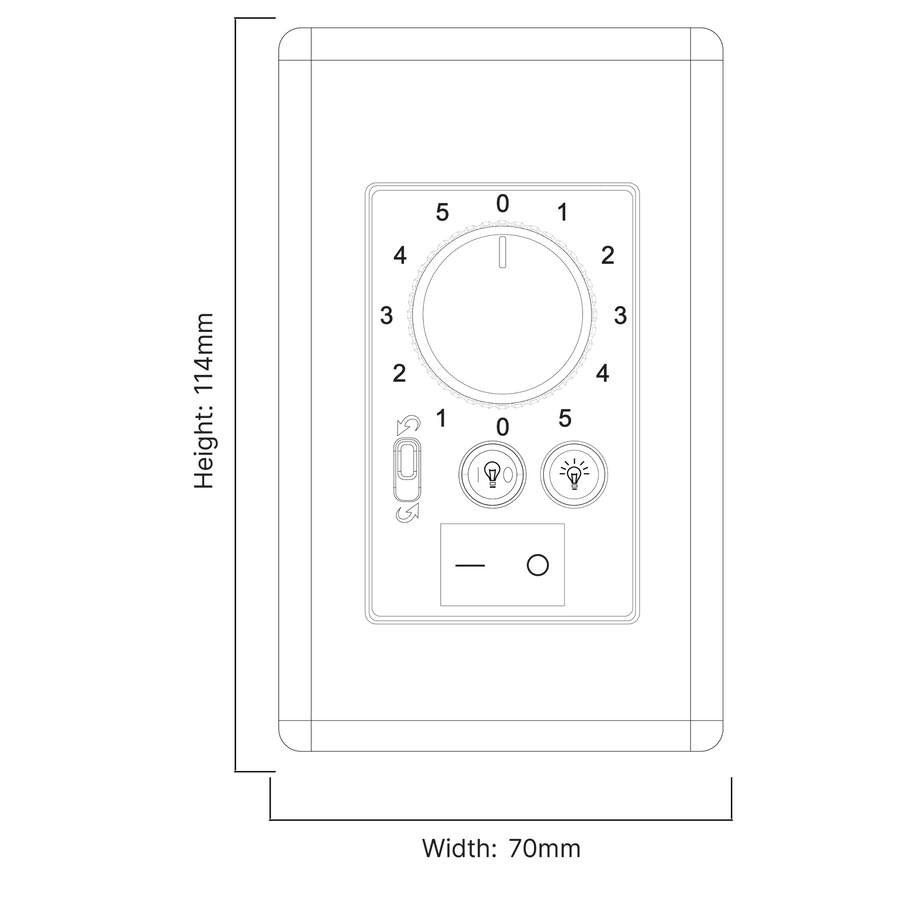 DC Wall Control For Ambience With Remote – ThreeSixty Fans